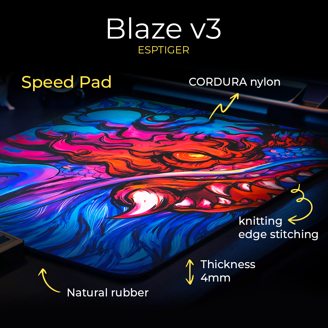 Esptiger Blaze V3 Cordura Gaming Mouse Pad – Addice Inc