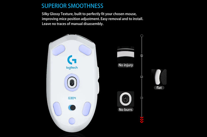 EspTiger Arc 1 Mouse Skates for Logitech G304 / G305 – Addice Inc